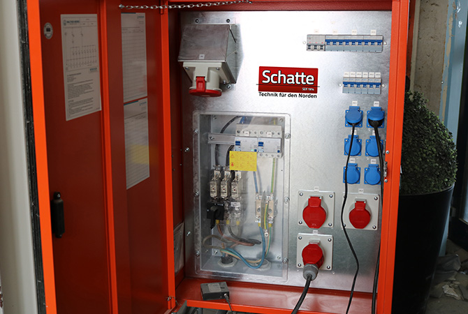 Baustrom und Bauwasser - Schatte